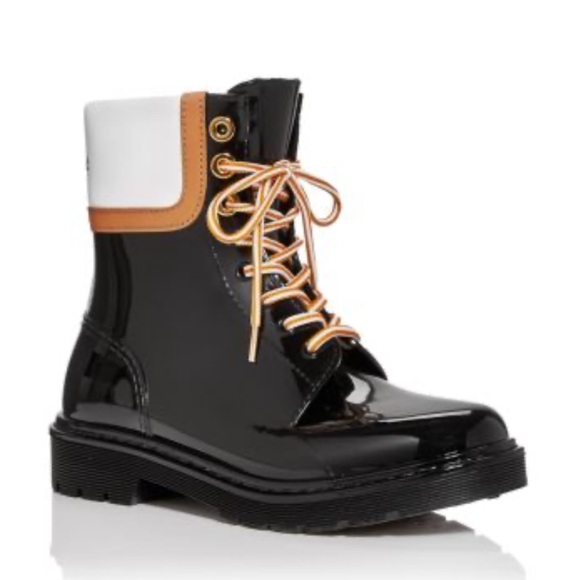 See By Chloe | Shoes | See By Chloe Florrie Black Colorblock Combat ...